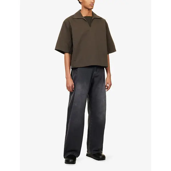 SEVENTH 440 Bermuda Wide-leg Denim Jeans