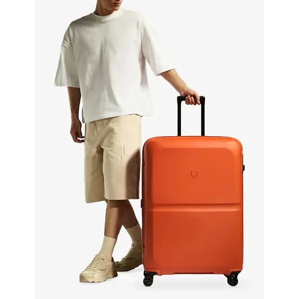 ANTLER Single Stripe Large Suitcase - Ember Orange