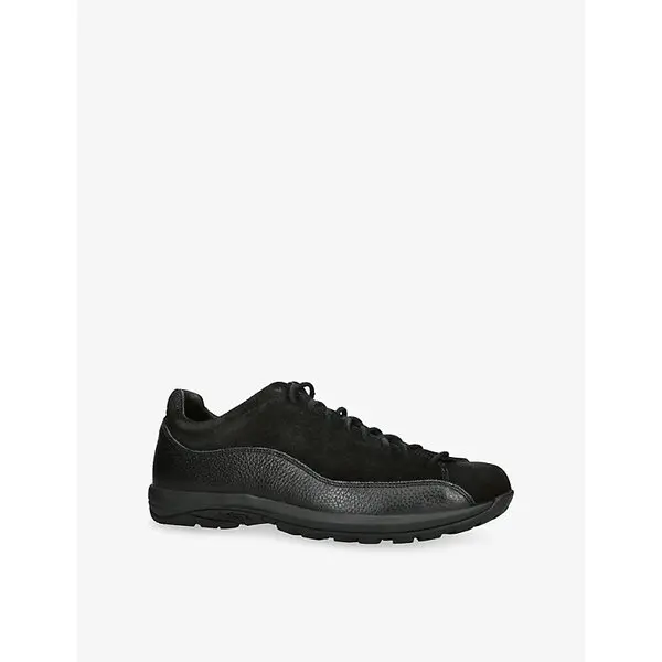 Diemme Bardolino Suede And Leather Trainers - Black