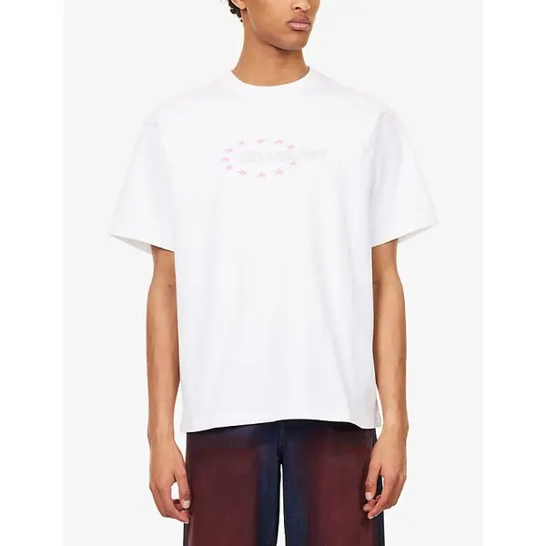 AWAKE NY Stars Logo-print Cotton T-shirt - White