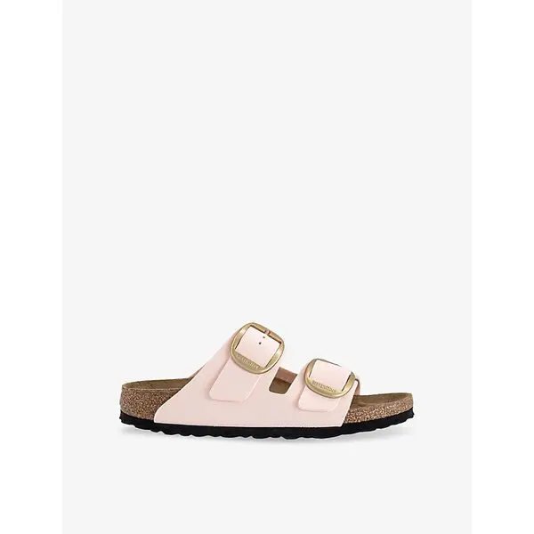 BIRKENSTOCK Arizona Big Buckle Faux-leather Sandals - Light Rose Bf