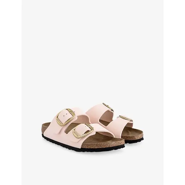 BIRKENSTOCK Arizona Big Buckle Faux-leather Sandals - Light Rose Bf
