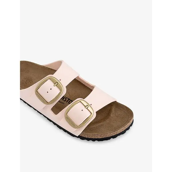 BIRKENSTOCK Arizona Big Buckle Faux-leather Sandals - Light Rose Bf