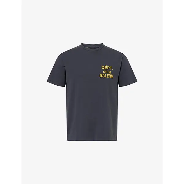 GALLERY DEPT. French Graphic-print Short-sleeve Cotton T-shirt - Black