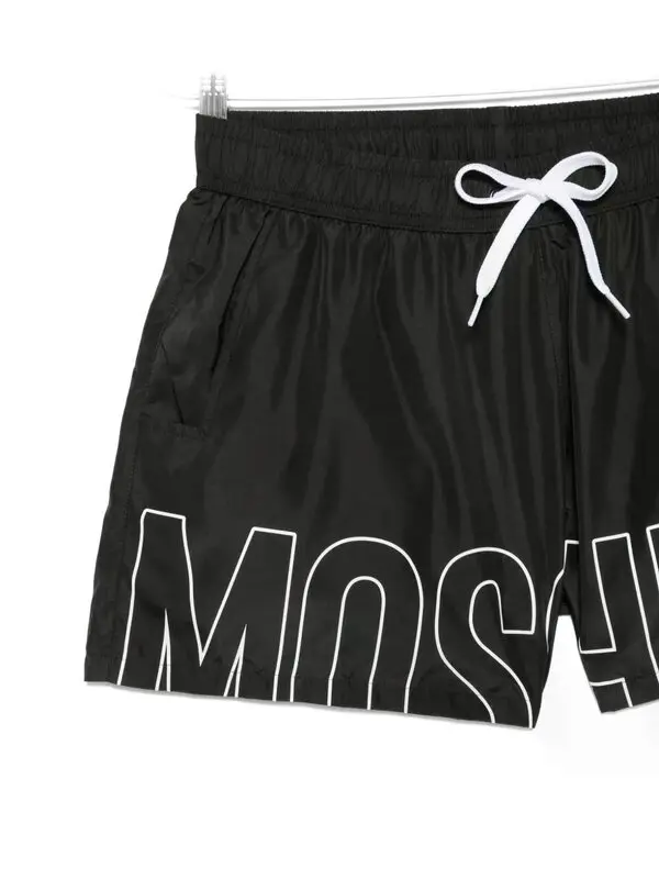 Moschino Print Drawstring Swim Shorts