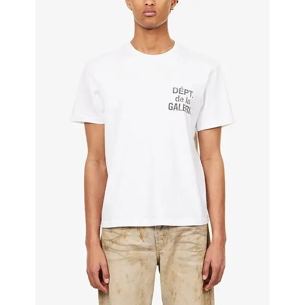GALLERY DEPT. French Graphic-print Short-sleeve Cotton T-shirt - White