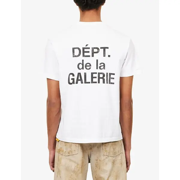 GALLERY DEPT. French Graphic-print Short-sleeve Cotton T-shirt - White