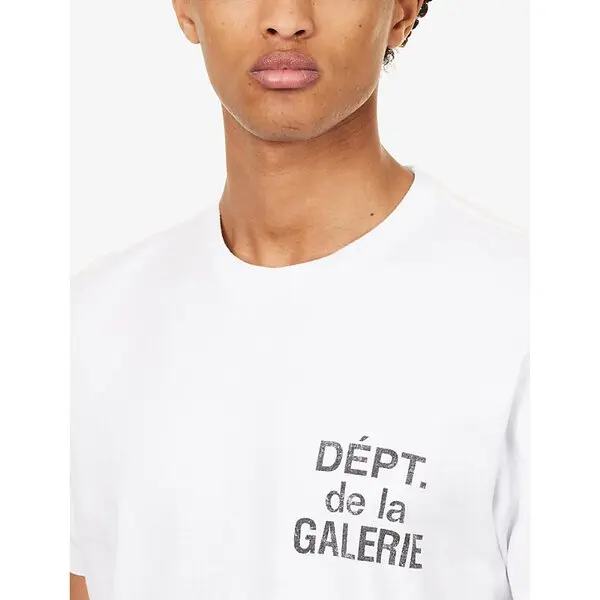 GALLERY DEPT. French Graphic-print Short-sleeve Cotton T-shirt - White