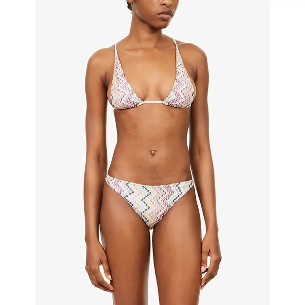 Missoni Chevron Pattern Triangle Bikini Set