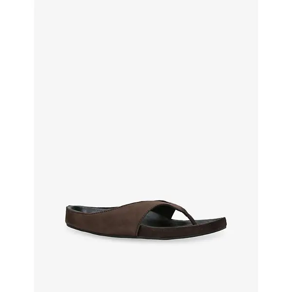 JUDE Suede Sandals - Brown