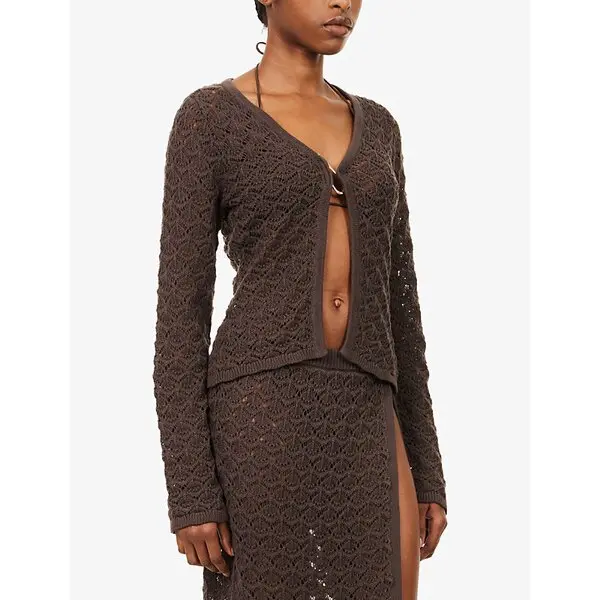 4TH & RECKLESS Dellina V-neck Knitted Top