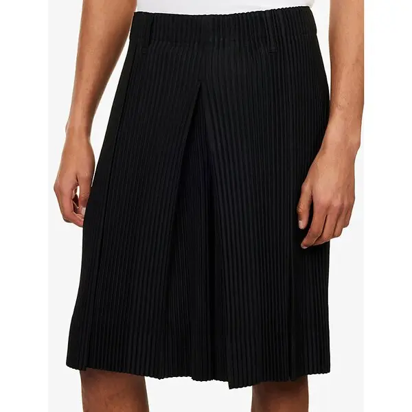 Issey Miyake Homme Plissé Tailored Pleats Pleated Shorts