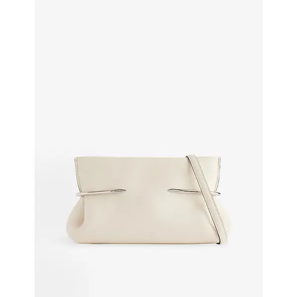 Givenchy Pinch Soft Leather Clutch Bag With Shoulder Strap - Black