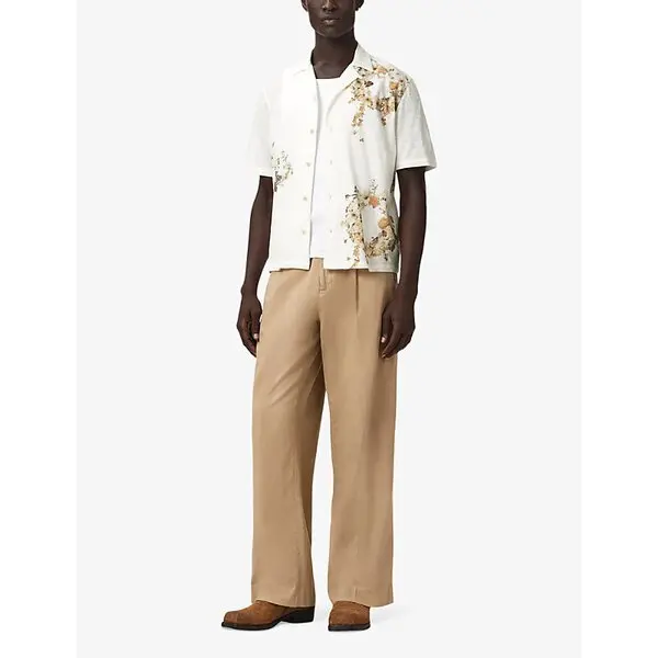 ALLSAINTS Fleur Lis Floral-print Cotton Shirt