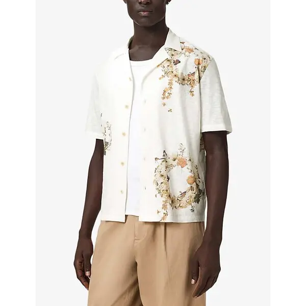 ALLSAINTS Fleur Lis Floral-print Cotton Shirt