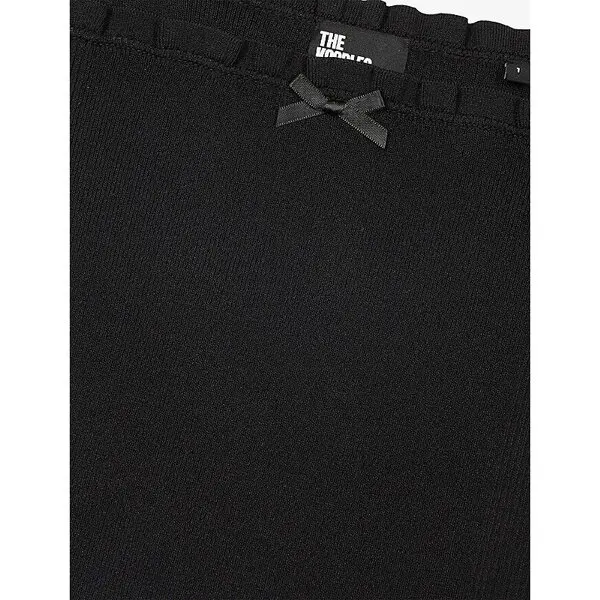 The Kooples Off-shoulder Stretch-woven Top With Bow Detail