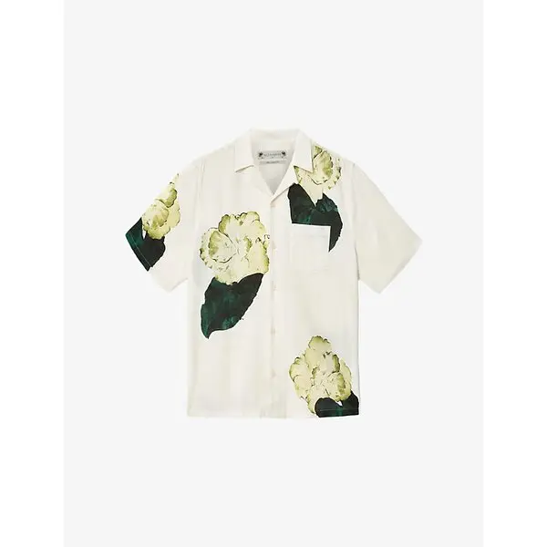 ALLSAINTS Nouvelle Floral-print Cotton And Linen Shirt
