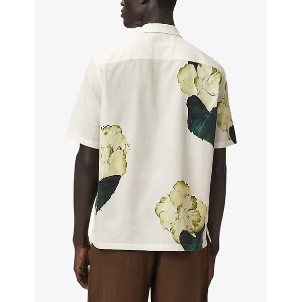 ALLSAINTS Nouvelle Floral-print Cotton And Linen Shirt