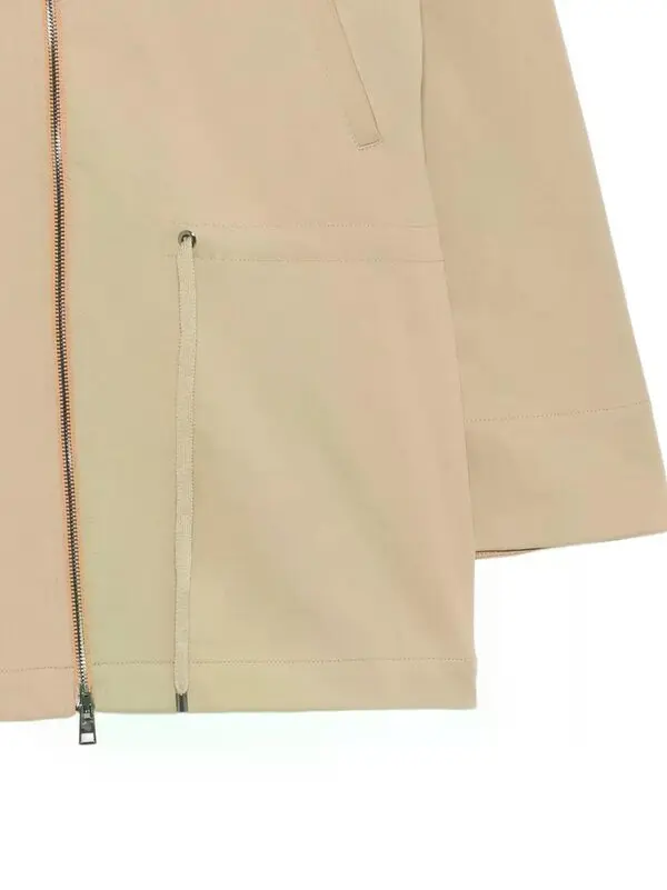 Lorena Antoniazzi Beige Zip-up Jacket With Drawstring Waist