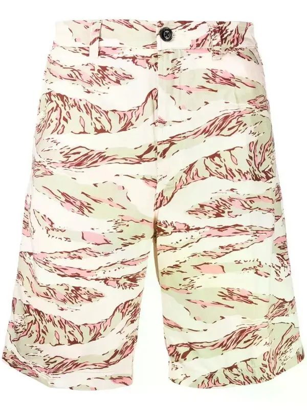 DIESEL® P-haty-hs Shorts With Camouflage Pattern