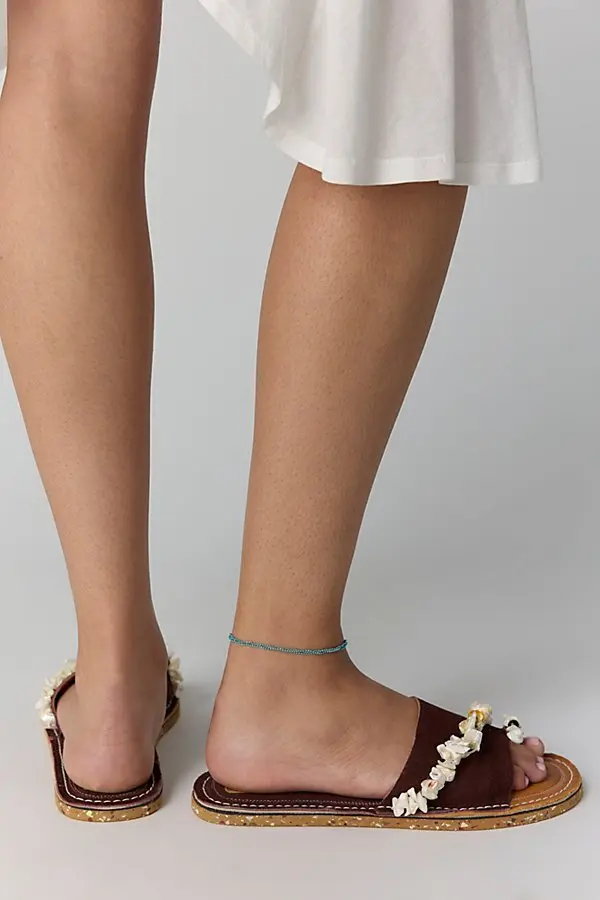 Free People Treasures Toe Ring Sandals - Root Beer