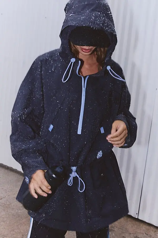 Free People Misty Mountain Waterproof Pullover - Black