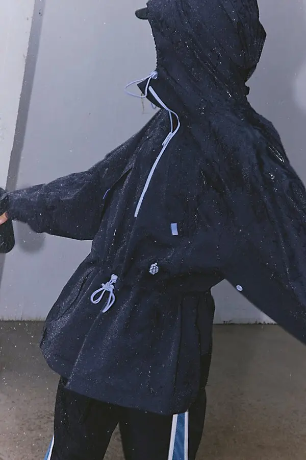 Free People Misty Mountain Waterproof Pullover - Black