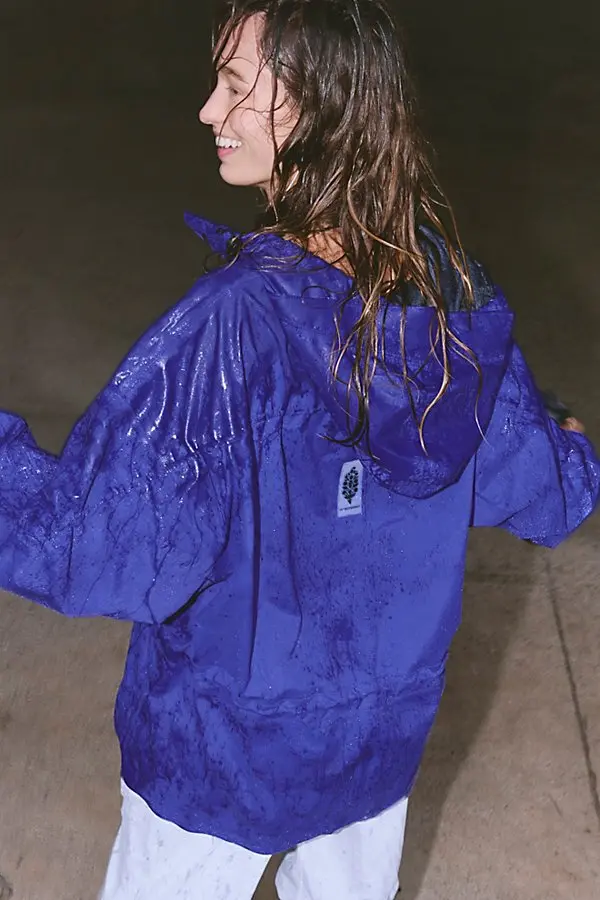 Free People Waterproof Pullover Jacket - Jam