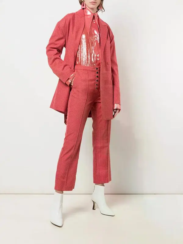 ELLERY Metallized Pointed-collar Shirt