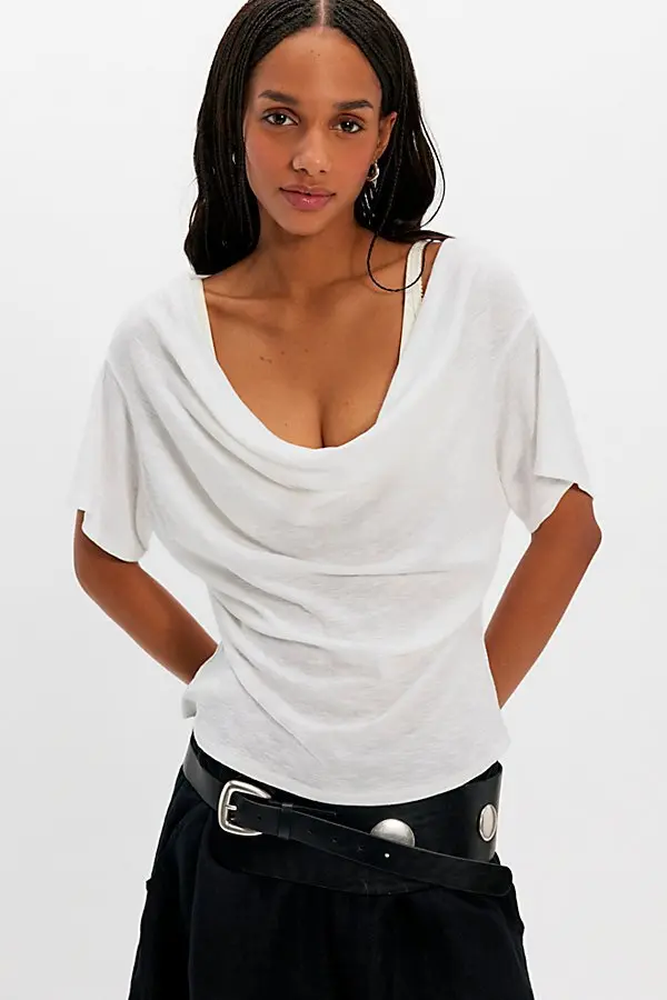 Free People We The Free Tinsley Top - Ivory