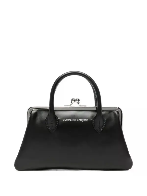 Comme Des Garçons Logo-print Kiss-lock Wallet - Black