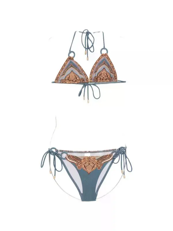 Zimmermann Mahon Ring Bikini - Blue