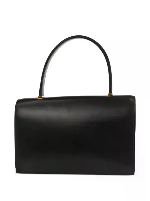 Hermès 1989 Piano Leather Handbag - Black