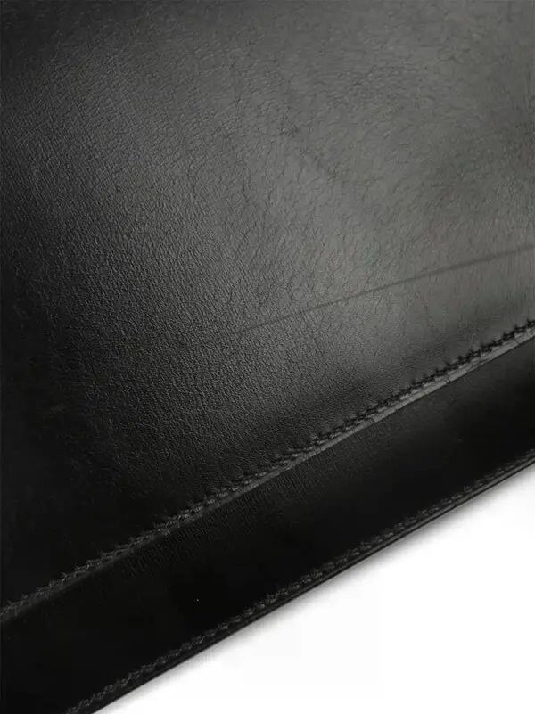 Hermès 1989 Piano Leather Handbag - Black