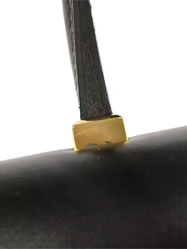 Hermès 1989 Piano Leather Handbag - Black