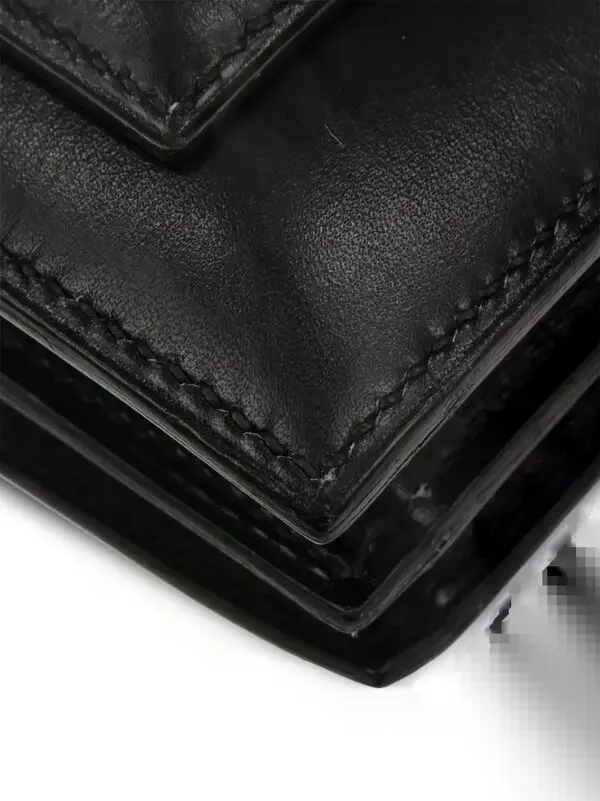 Hermès Piano Leather Handbag - Black