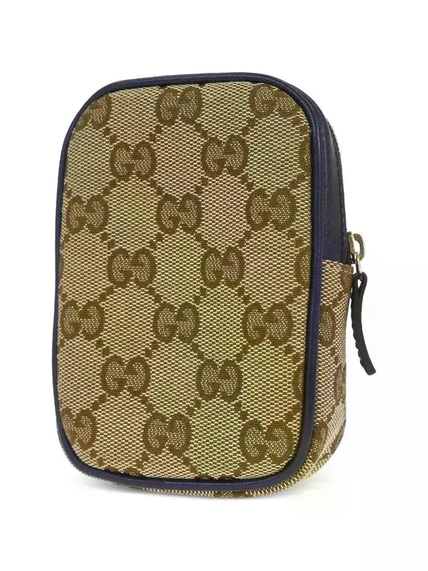 Gucci Gg Monogram Canvas Pouch