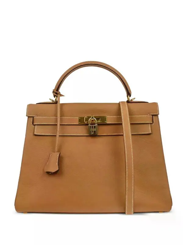 Hermès 2004 Kelly 32 Retourne Leather Handbag - Neutrals
