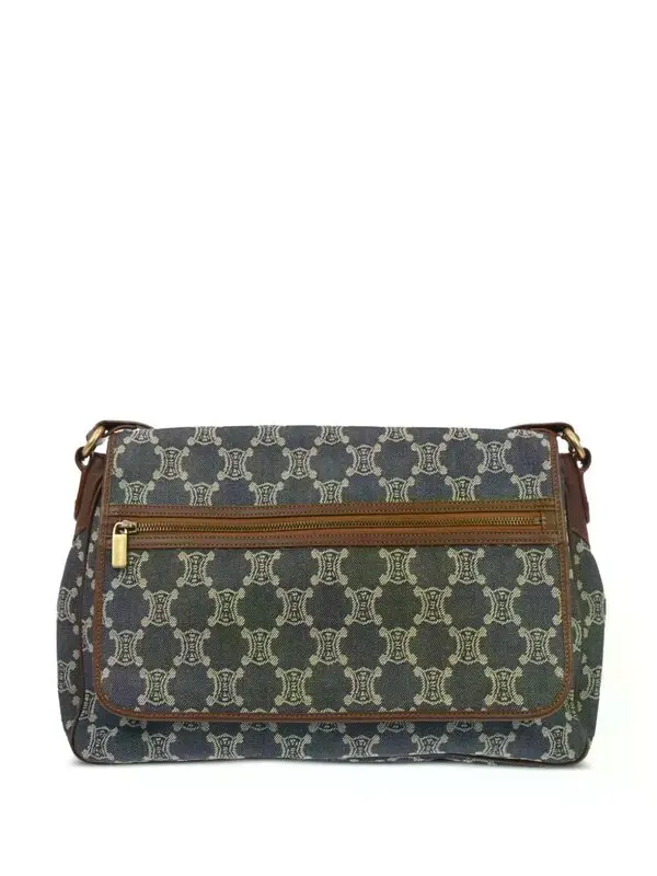 Celine Macadam Denim Shoulder Bag