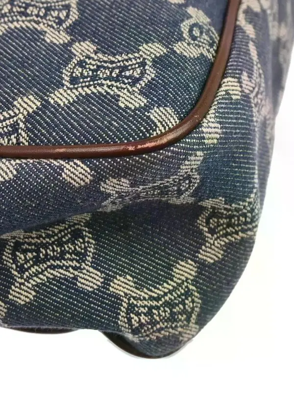Celine Macadam Denim Shoulder Bag