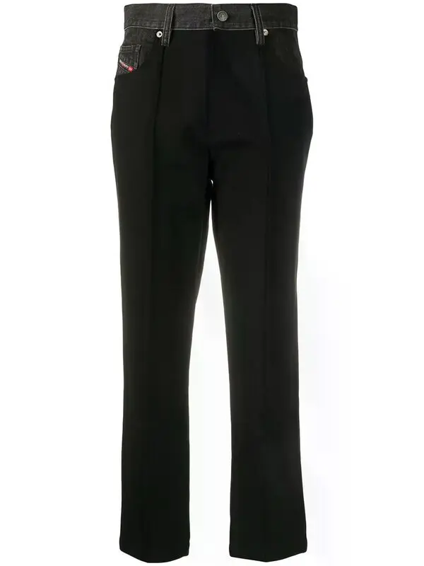 DIESEL® Hybrid Milano-knit Cropped Jeans