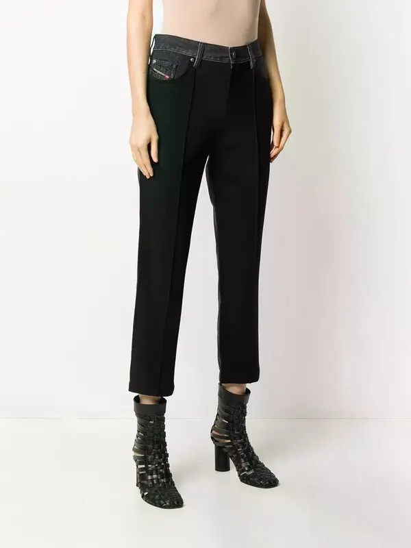 DIESEL® Hybrid Milano-knit Cropped Jeans