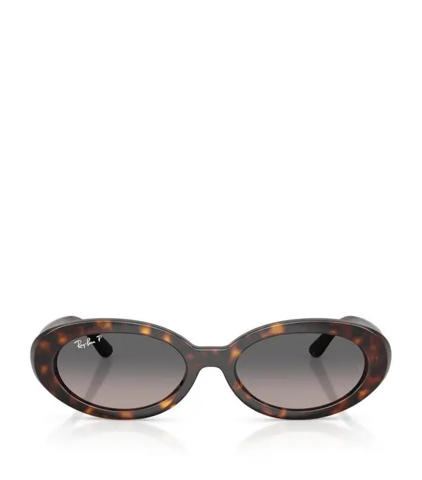 Ray-ban Rb2223 Oval Sunglasses - Brown
