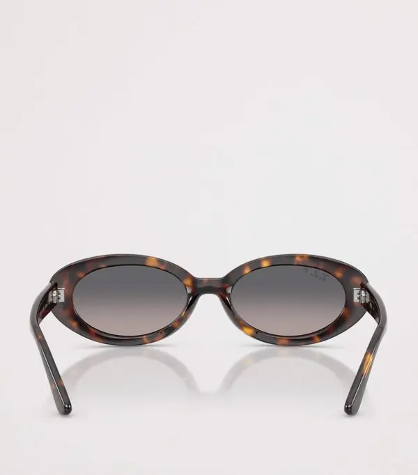 Ray-ban Oval Frame Sunglasses - Brown