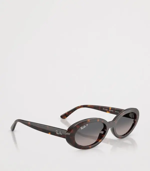 Ray-ban Oval Frame Sunglasses - Brown