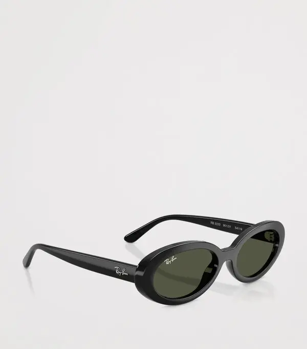 Ray-ban Rb2223 Oval Frame Sunglasses - Black