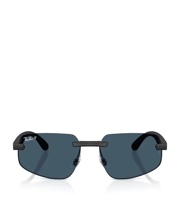 Ray-ban Rimless Sports Sunglasses - Black