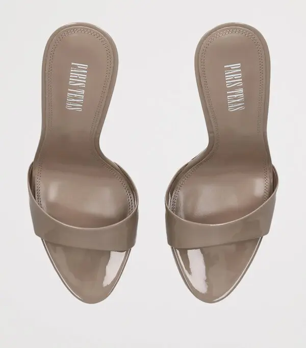 Paris Texas Patent Leather Lidia Mules 105 - Brown