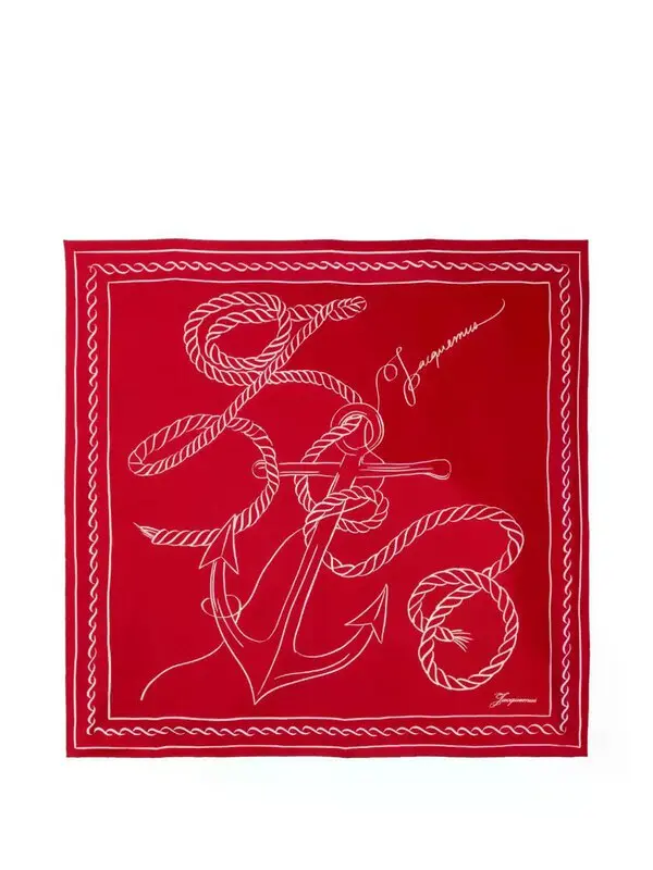 Jacquemus Ancre Scarf - Red