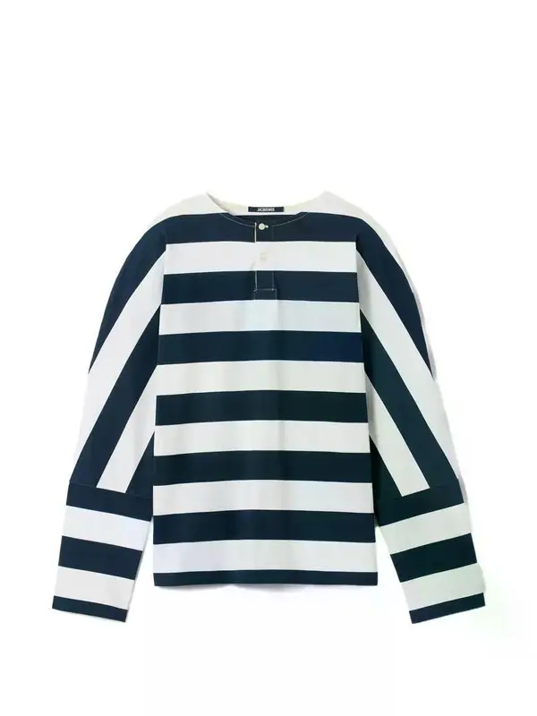Jacquemus The Marinière Striped Long-sleeve T-shirt - Blue